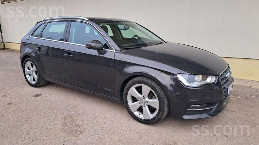 Black Audi A3 2013 in Ogre, with an engine capacity of 1.40 L and mileage of 238 thousand km for 7850 €, photo 1 on AUTOMOTO.COM.LV