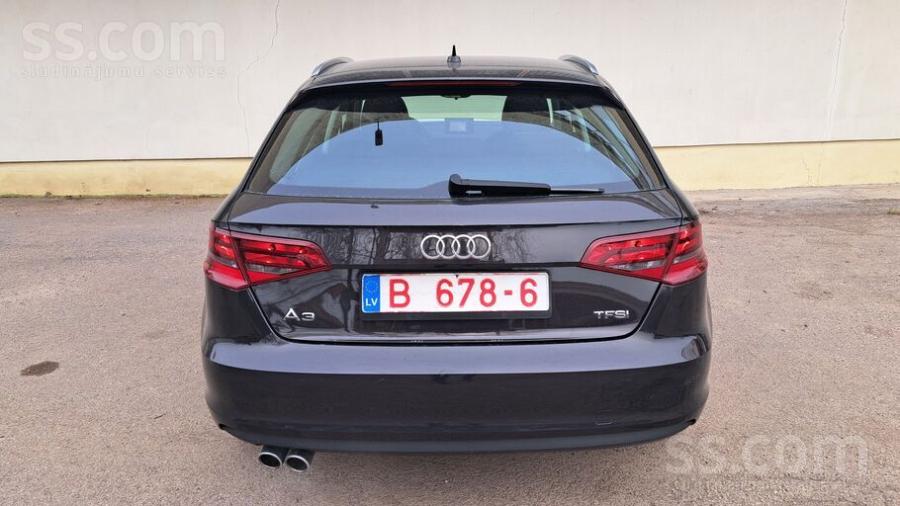 Black Audi A3 2013 in Ogre, with an engine capacity of 1.40 L and mileage of 238 thousand km for 7850 €, photo 8 on AUTOMOTO.COM.LV