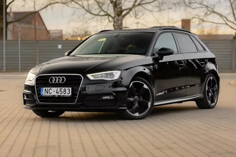 Black Audi A3 2013 in Jelgava, with an engine capacity of 2.00 L and mileage of 284 thousand km for 11900 €, photo 1 on AUTOMOTO.COM.LV