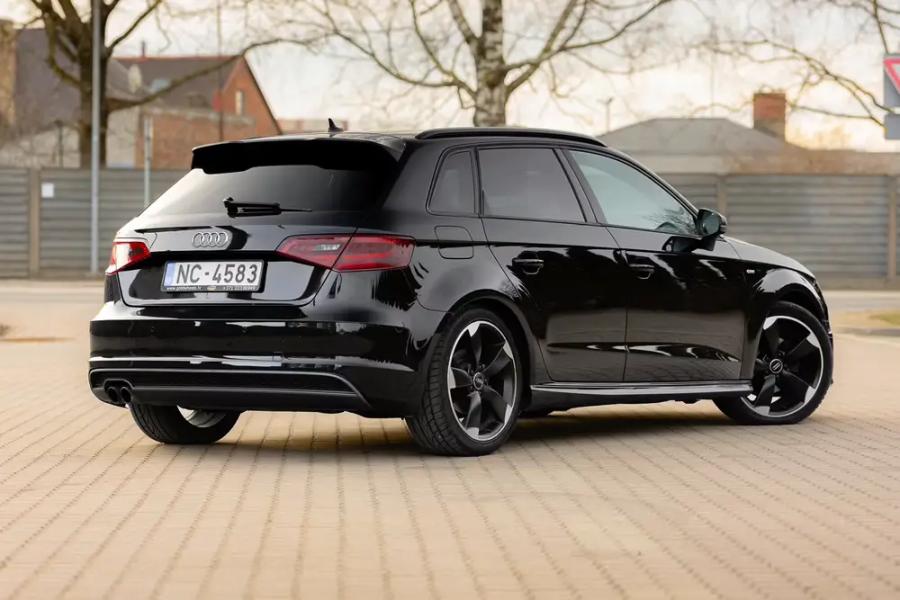 Black Audi A3 2013 in Jelgava, with an engine capacity of 2.00 L and mileage of 284 thousand km for 11900 €, photo 6 on AUTOMOTO.COM.LV