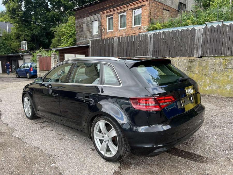 Black Audi A3 2013 in Kaunas, with an engine capacity of 1.39 L and mileage of 113 thousand km for 8200 €, photo 4 on AUTOMOTO.COM.LV