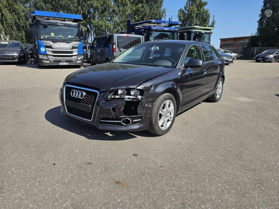 Black Audi A3 2013 in Ukmerge, with an engine capacity of 1.60 L and mileage of 280 thousand km for 3700 €, photo 1 on AUTOMOTO.COM.LV