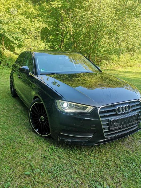 Melns Audi A3 2013 Kauņa, ar dzinēja tilpumu 1.39 L un nobraukumu 189 tūkst. km par 7999 €, foto 1 vietnē AUTOMOTO.COM.LV
