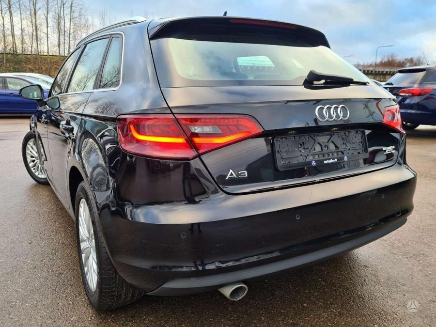 Black Audi A3 2014 in Kaunas, with an engine capacity of 1.60 L and mileage of 207 thousand km for 8650 €, photo 6 on AUTOMOTO.COM.LV
