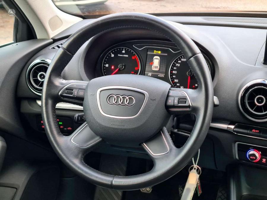Black Audi A3 2014 in Kaunas, with an engine capacity of 1.60 L and mileage of 207 thousand km for 8650 €, photo 26 on AUTOMOTO.COM.LV