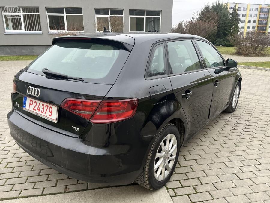 Melns Audi A3 2014 Kauņa, ar dzinēja tilpumu 1.60 L un nobraukumu 229 tūkst. km par 5500 €, foto 3 vietnē AUTOMOTO.COM.LV