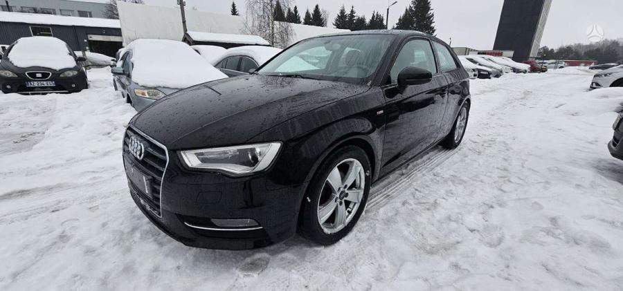 Black Audi A3 2014 in Kaunas, with an engine capacity of 1.60 L and mileage of 150 thousand km for 9700 €, photo 1 on AUTOMOTO.COM.LV
