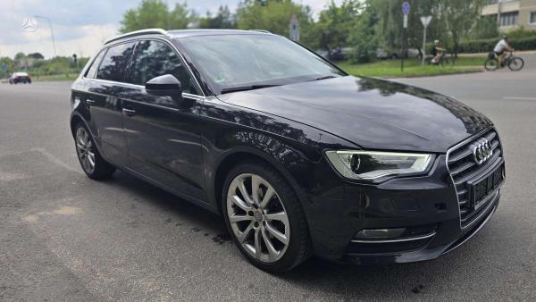 Black Audi A3 2014 in Vilnius, with an engine capacity of 1.60 L and mileage of 165 thousand km for 7700 €, photo 3 on AUTOMOTO.COM.LV