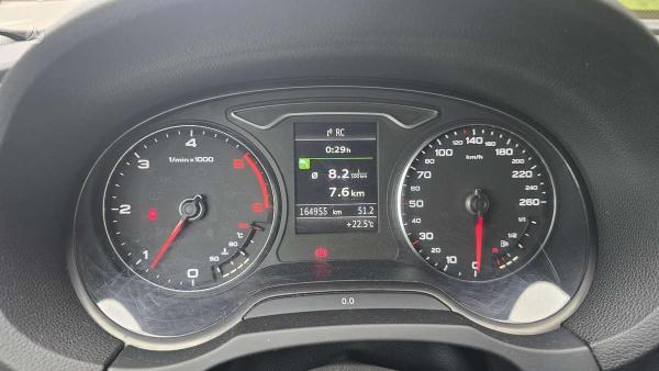Black Audi A3 2014 in Vilnius, with an engine capacity of 1.60 L and mileage of 165 thousand km for 7700 €, photo 8 on AUTOMOTO.COM.LV