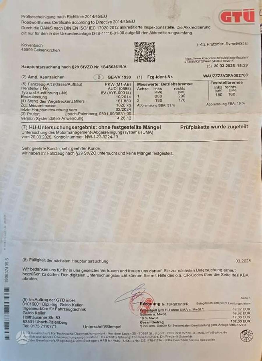 Черный Ауди А3 2014 в Вильнюс, объемом двигателя 1.60 л и пробегом 165 тыс. км за 7700 €, фото 21 на AUTOMOTO.COM.LV