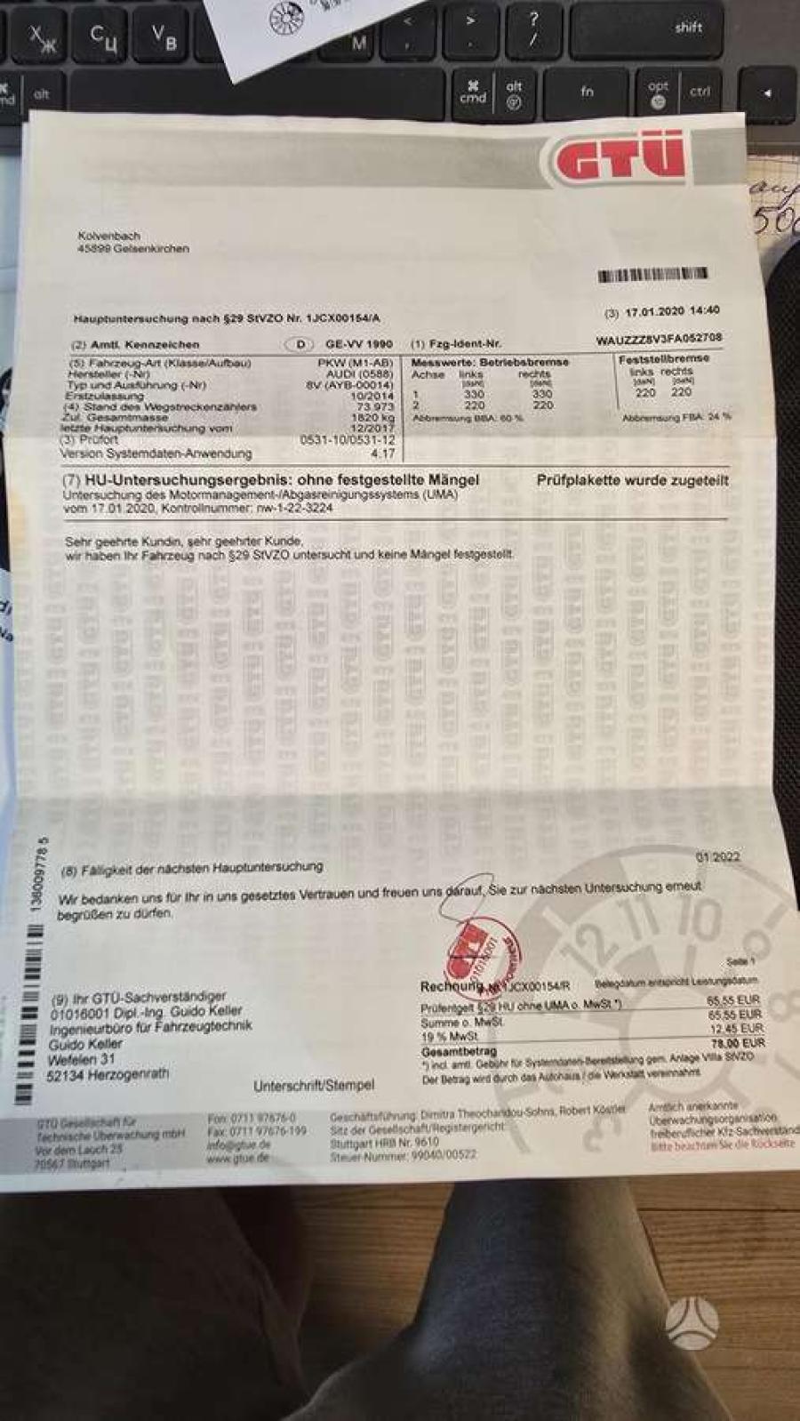 Черный Ауди А3 2014 в Вильнюс, объемом двигателя 1.60 л и пробегом 165 тыс. км за 7700 €, фото 24 на AUTOMOTO.COM.LV