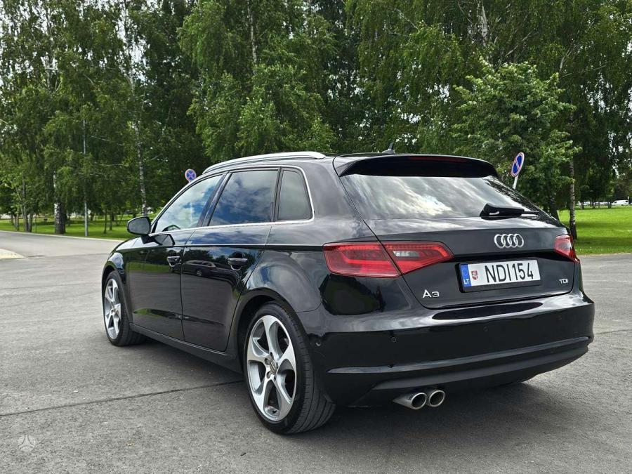Black Audi A3 2014 in Telschi, with an engine capacity of 1.97 L and mileage of 210 thousand km for 9500 €, photo 5 on AUTOMOTO.COM.LV