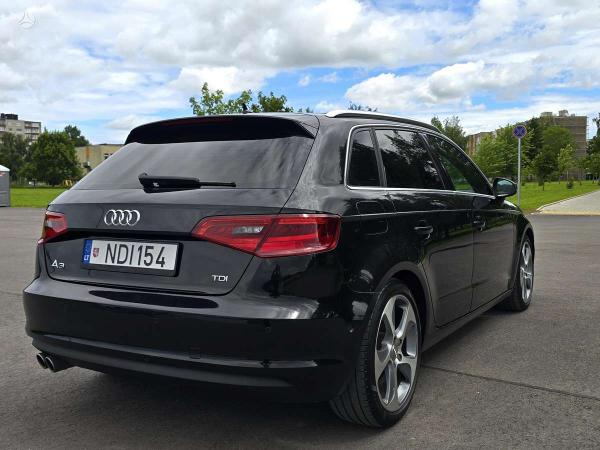 Black Audi A3 2014 in Telschi, with an engine capacity of 1.97 L and mileage of 210 thousand km for 9500 €, photo 5 on AUTOMOTO.COM.LV
