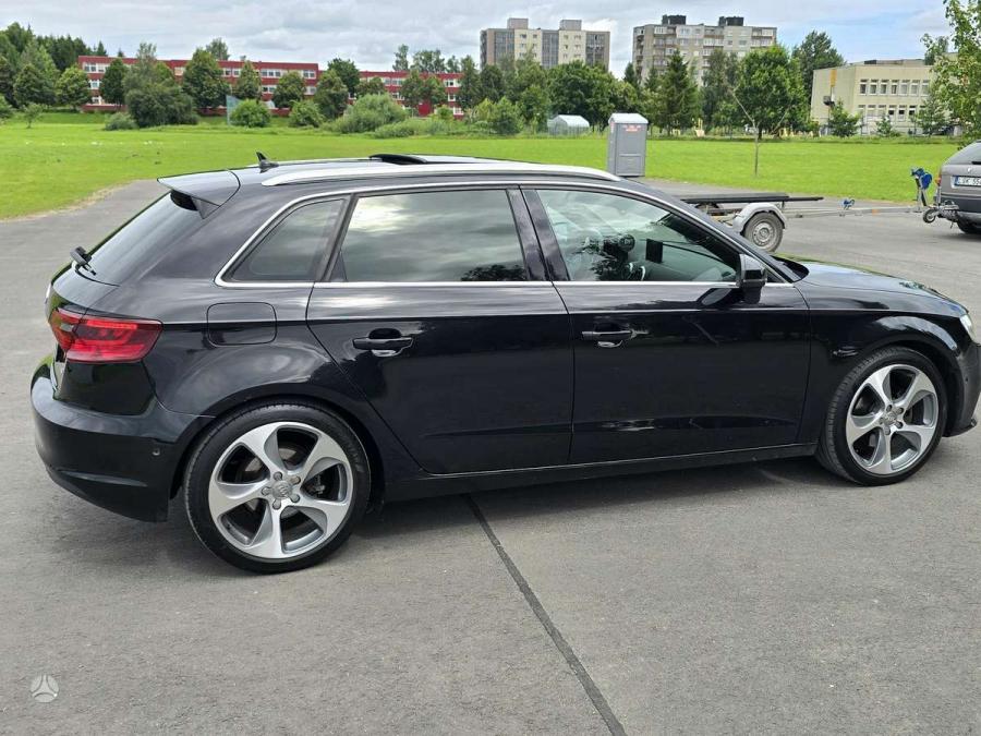 Black Audi A3 2014 in Telschi, with an engine capacity of 1.97 L and mileage of 210 thousand km for 9500 €, photo 7 on AUTOMOTO.COM.LV