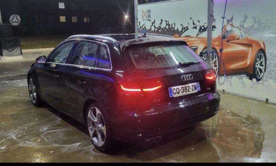 Black Audi A3 2014 in Telschi, with an engine capacity of 1.97 L and mileage of 210 thousand km for 9500 €, photo 8 on AUTOMOTO.COM.LV