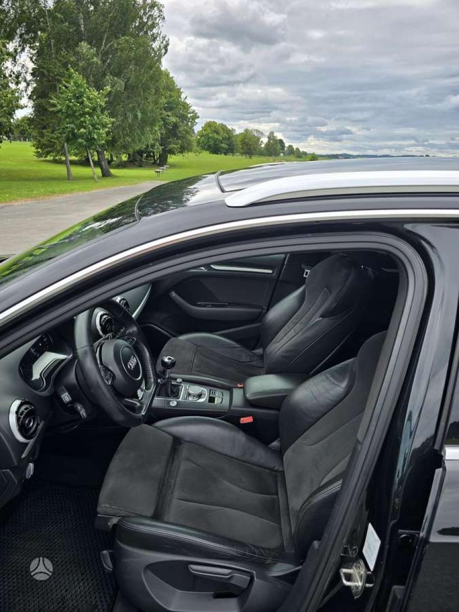 Black Audi A3 2014 in Telschi, with an engine capacity of 1.97 L and mileage of 210 thousand km for 9500 €, photo 10 on AUTOMOTO.COM.LV
