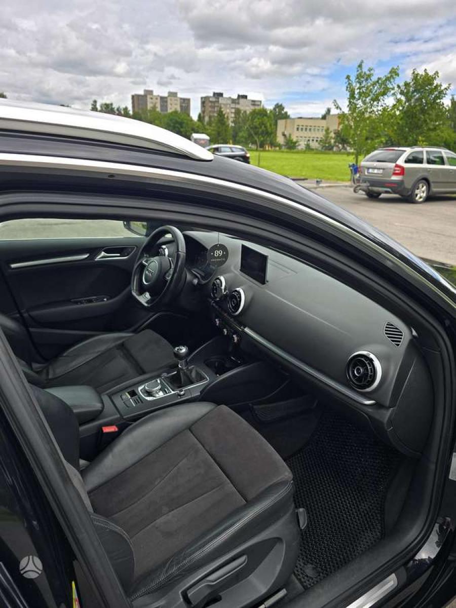 Black Audi A3 2014 in Telschi, with an engine capacity of 1.97 L and mileage of 210 thousand km for 9500 €, photo 11 on AUTOMOTO.COM.LV