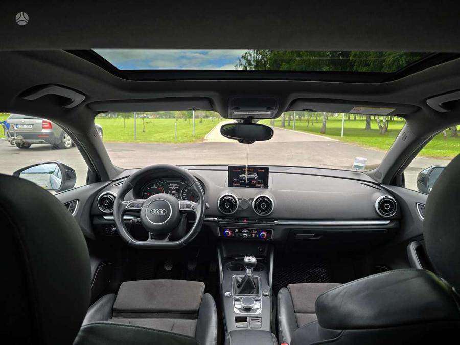 Black Audi A3 2014 in Telschi, with an engine capacity of 1.97 L and mileage of 210 thousand km for 9500 €, photo 15 on AUTOMOTO.COM.LV