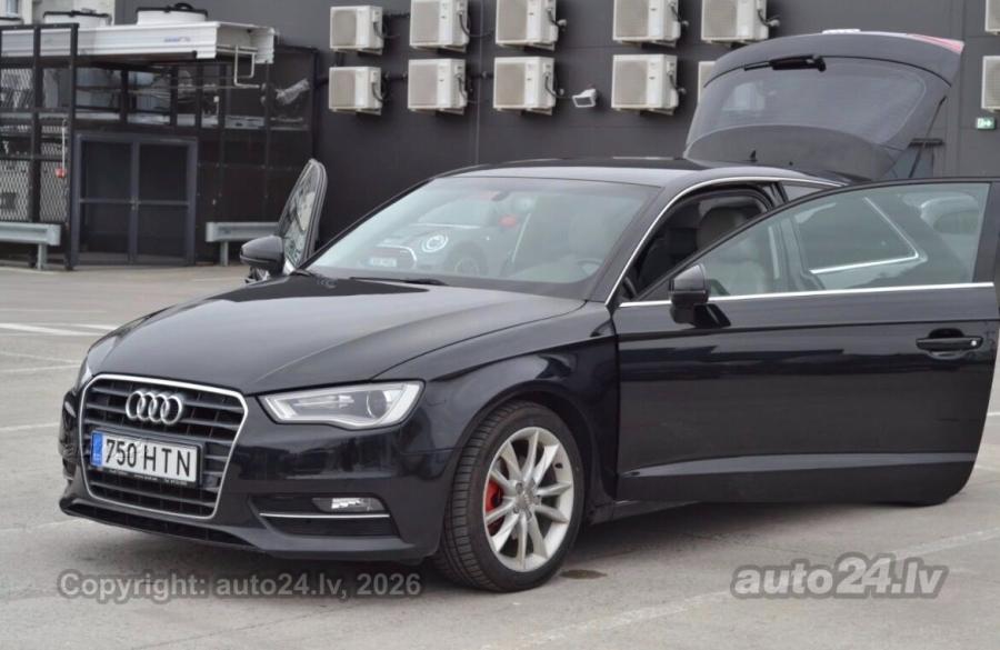 Black Audi A3 2014 in Tallinn, with an engine capacity of 2.00 L and mileage of 140 thousand km for 9500 €, photo 1 on AUTOMOTO.COM.LV