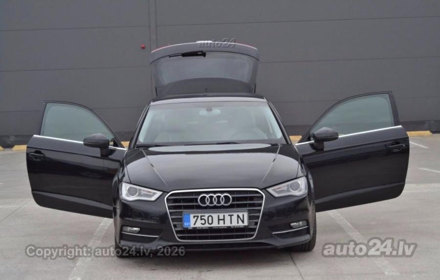 Black Audi A3 2014 in Tallinn, with an engine capacity of 2.00 L and mileage of 140 thousand km for 9500 €, photo 7 on AUTOMOTO.COM.LV