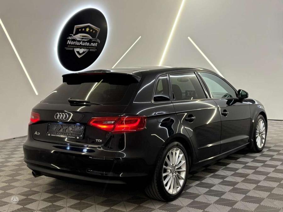 Black Audi A3 2014 in Marijampole, with an engine capacity of 1.60 L and mileage of 443 thousand km for 5250 €, photo 25 on AUTOMOTO.COM.LV