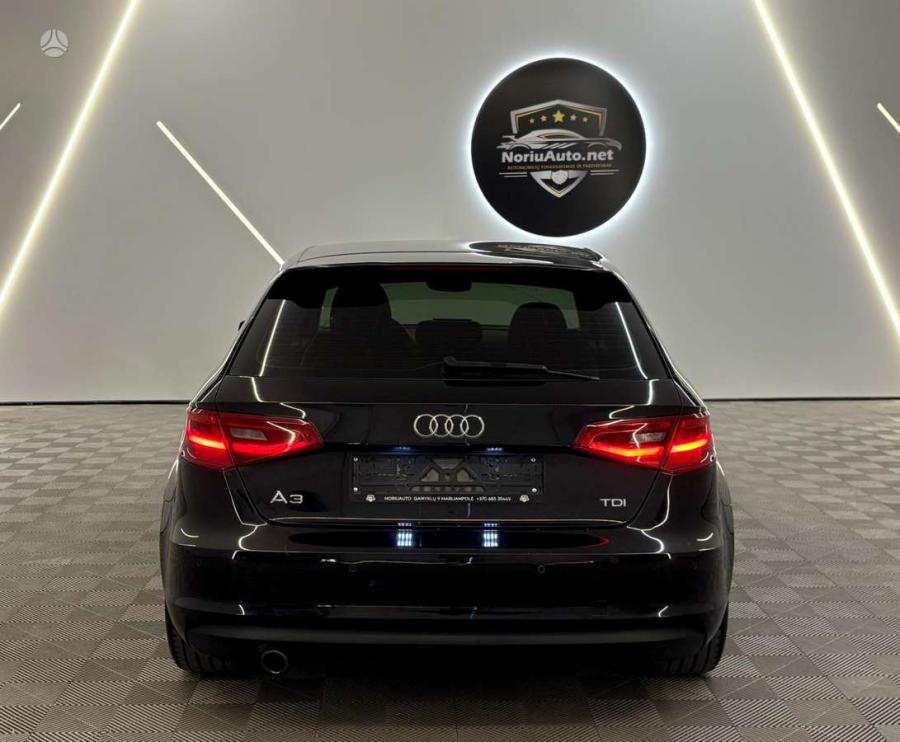 Black Audi A3 2014 in Marijampole, with an engine capacity of 1.60 L and mileage of 443 thousand km for 5250 €, photo 26 on AUTOMOTO.COM.LV