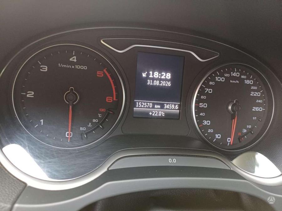 Черный Ауди А3 2014 в Утена, объемом двигателя 1.97 л и пробегом 153 тыс. км за 8900 €, фото 14 на AUTOMOTO.COM.LV