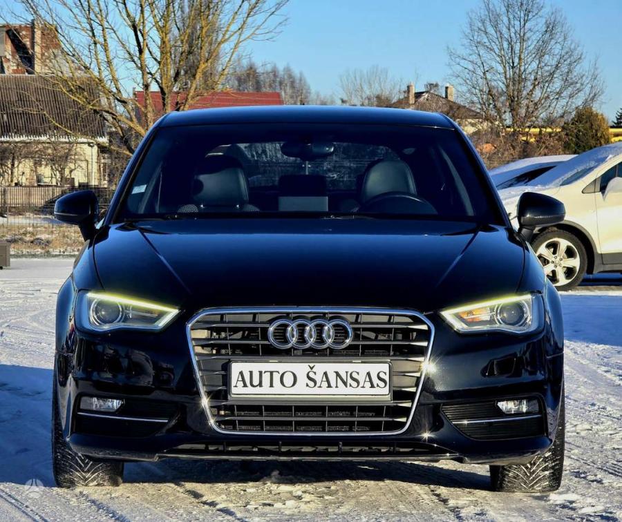 Black Audi A3 2015 in Taurage, with an engine capacity of 1.97 L and mileage of 271 thousand km for 9900 €, photo 1 on AUTOMOTO.COM.LV