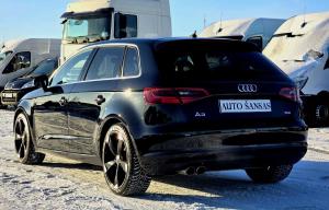 Black Audi A3 2015 in Taurage, with an engine capacity of 1.97 L and mileage of 271 thousand km for 9900 €, photo 6 on AUTOMOTO.COM.LV
