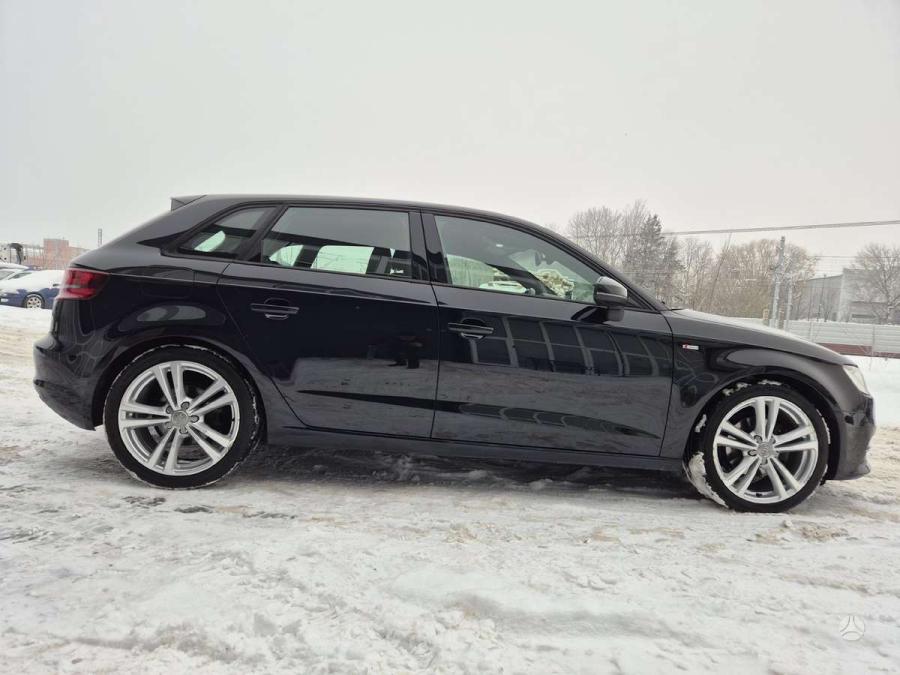 Melns Audi A3 2015 Kauņa, ar dzinēja tilpumu 1.40 L un nobraukumu 252 tūkst. km par 9250 €, foto 4 vietnē AUTOMOTO.COM.LV
