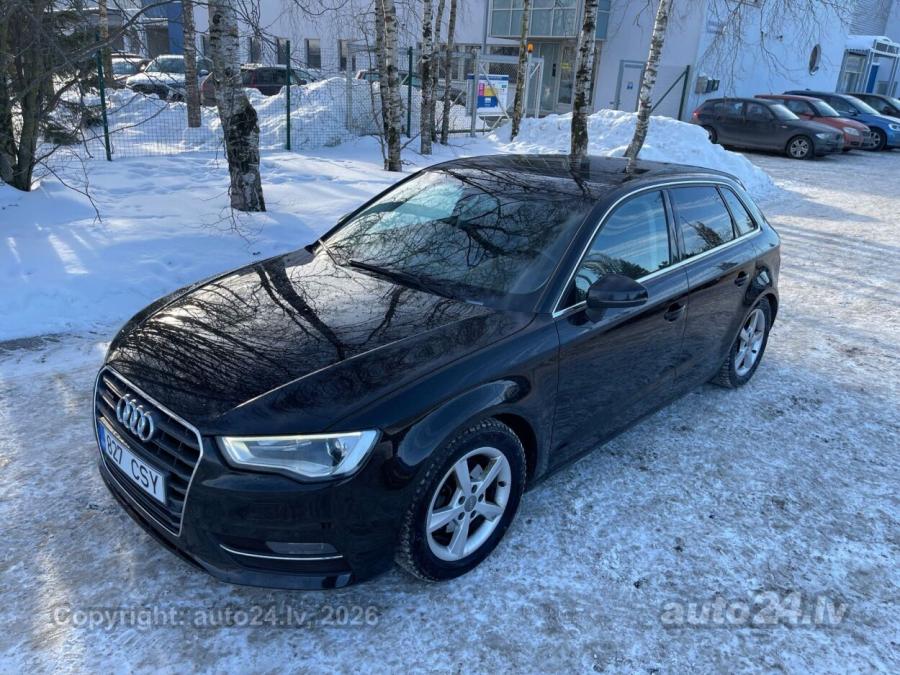 Black Audi A3 2015 in Tallinn, with an engine capacity of 2.00 L and mileage of 227 thousand km for 9300 €, photo 1 on AUTOMOTO.COM.LV