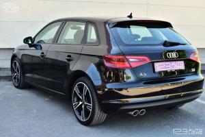 Black Audi A3 2015 in Kretinga, with an engine capacity of 2.00 L and mileage of 276 thousand km for 10499 €, photo 7 on AUTOMOTO.COM.LV