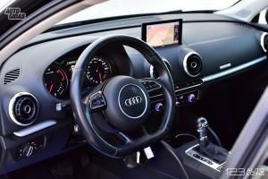 Black Audi A3 2015 in Kretinga, with an engine capacity of 2.00 L and mileage of 276 thousand km for 10499 €, photo 23 on AUTOMOTO.COM.LV