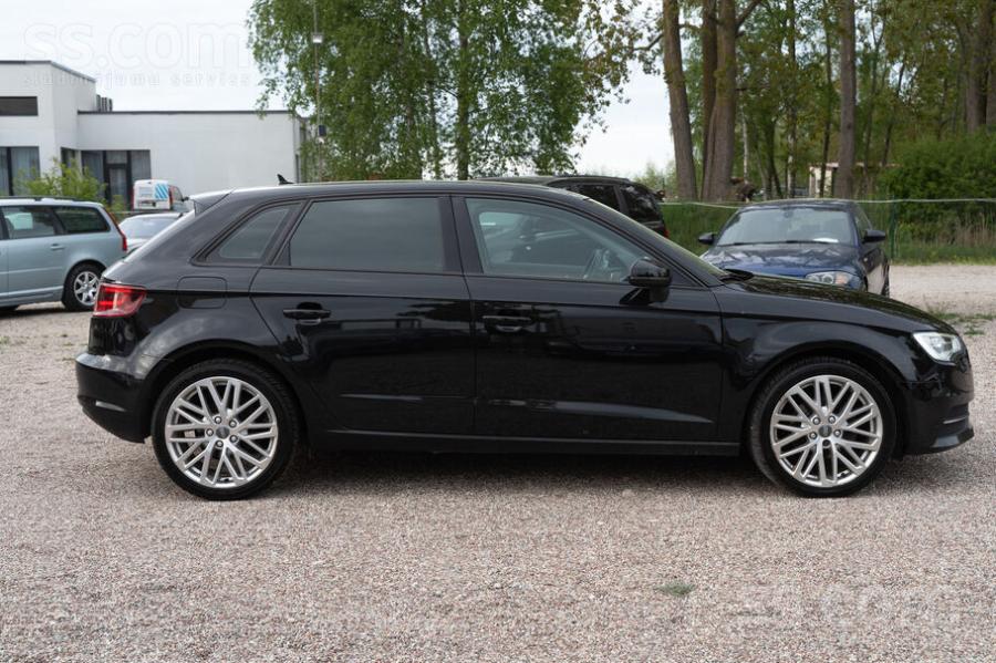 Black Audi A3 2015 in Liepaja, with an engine capacity of 1.60 L and mileage of 231 thousand km for 8700 €, photo 4 on AUTOMOTO.COM.LV