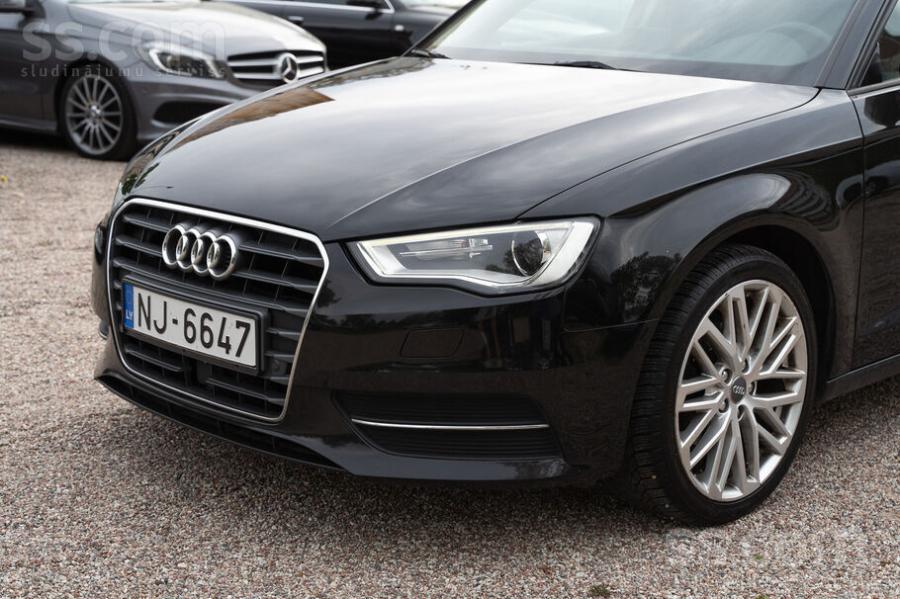 Black Audi A3 2015 in Liepaja, with an engine capacity of 1.60 L and mileage of 231 thousand km for 8700 €, photo 10 on AUTOMOTO.COM.LV
