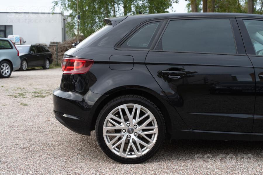 Black Audi A3 2015 in Liepaja, with an engine capacity of 1.60 L and mileage of 231 thousand km for 8700 €, photo 12 on AUTOMOTO.COM.LV