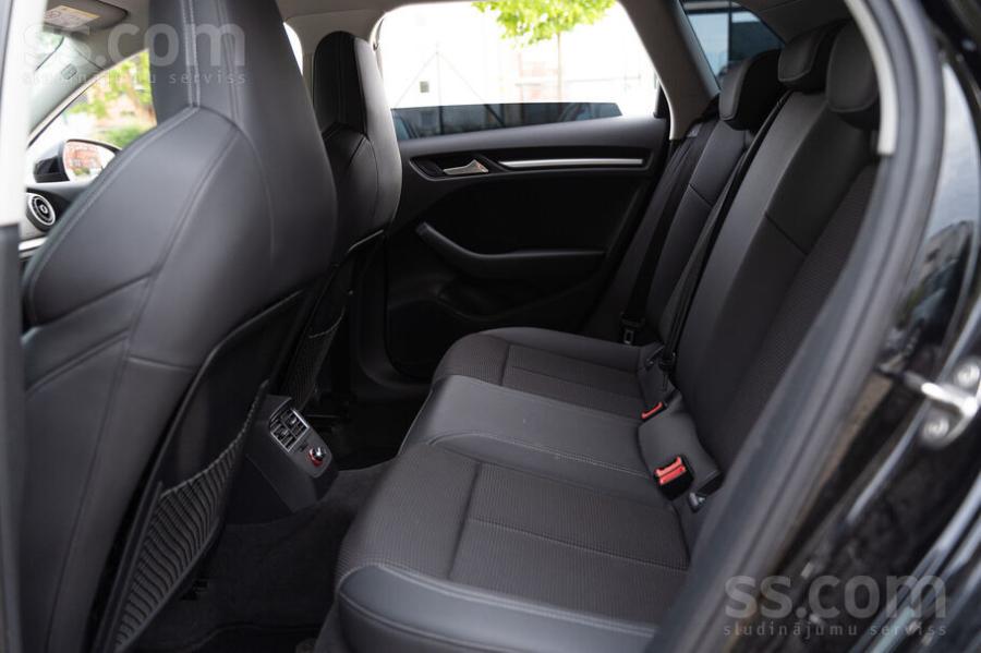 Black Audi A3 2015 in Liepaja, with an engine capacity of 1.60 L and mileage of 231 thousand km for 8700 €, photo 16 on AUTOMOTO.COM.LV