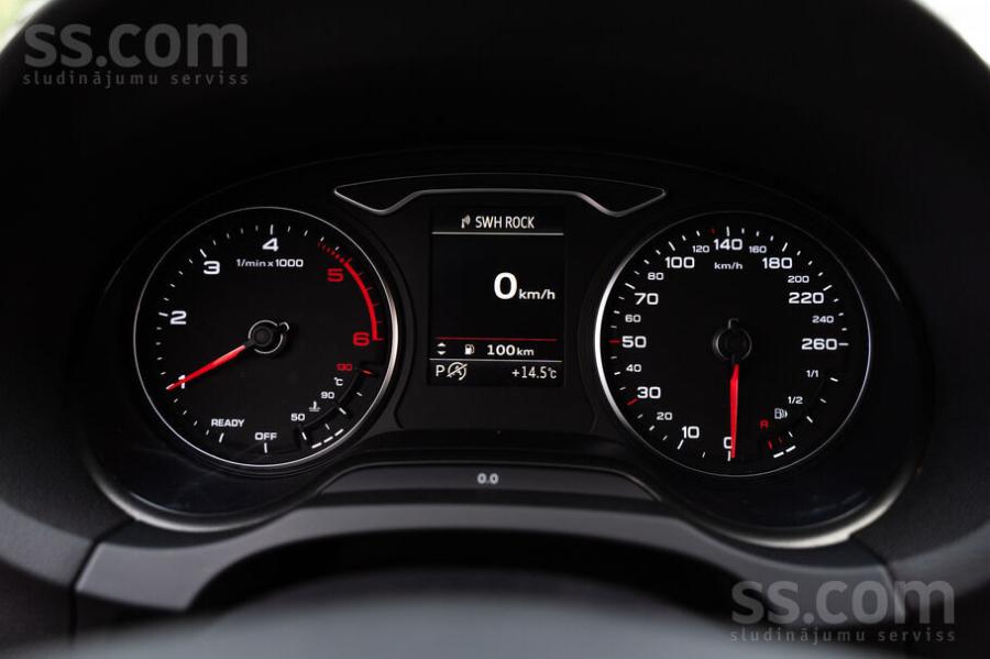 Black Audi A3 2015 in Liepaja, with an engine capacity of 1.60 L and mileage of 231 thousand km for 8700 €, photo 30 on AUTOMOTO.COM.LV
