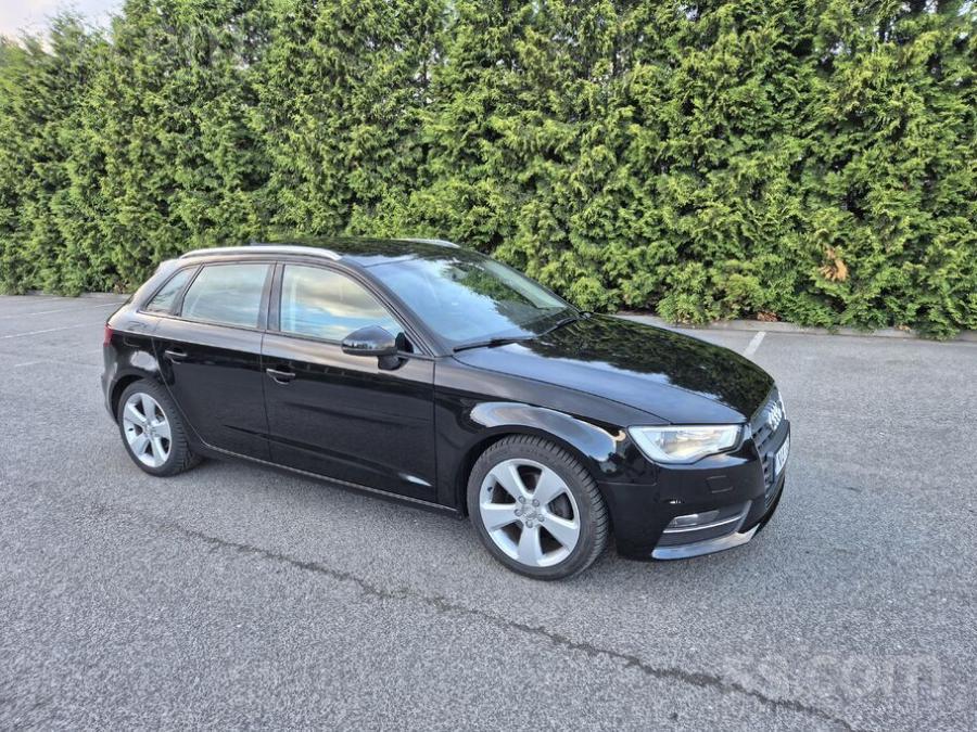 Black Audi A3 2015 in Riga, with an engine capacity of 2.00 L and mileage of 270 thousand km for 9800 €, photo 1 on AUTOMOTO.COM.LV