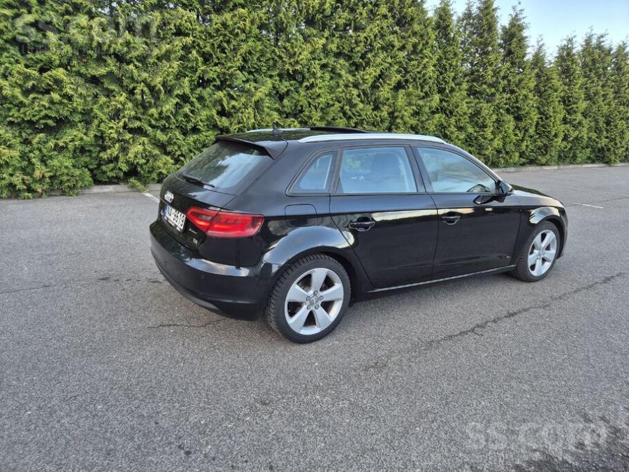Black Audi A3 2015 in Riga, with an engine capacity of 2.00 L and mileage of 270 thousand km for 9800 €, photo 3 on AUTOMOTO.COM.LV