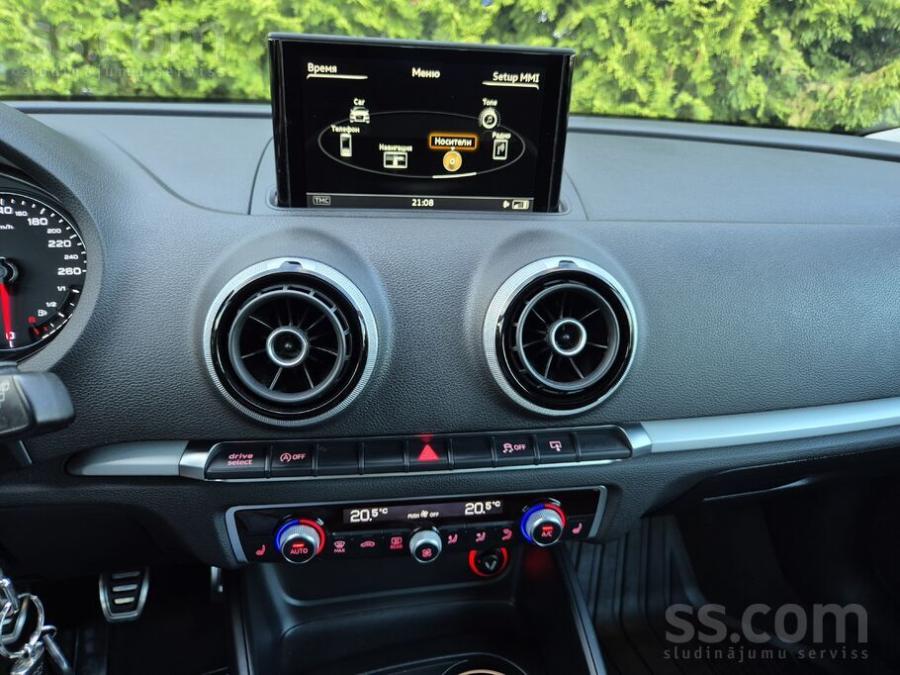Black Audi A3 2015 in Riga, with an engine capacity of 2.00 L and mileage of 270 thousand km for 9800 €, photo 11 on AUTOMOTO.COM.LV