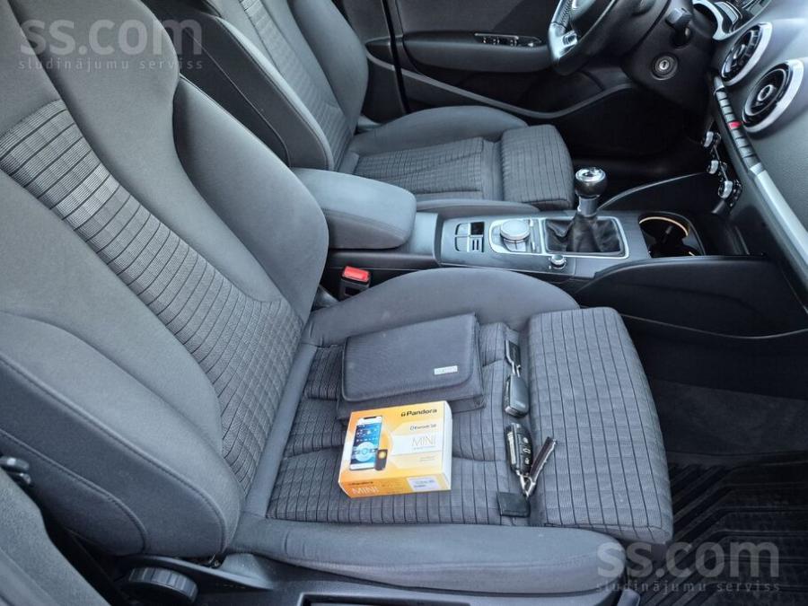 Black Audi A3 2015 in Riga, with an engine capacity of 2.00 L and mileage of 270 thousand km for 9800 €, photo 12 on AUTOMOTO.COM.LV