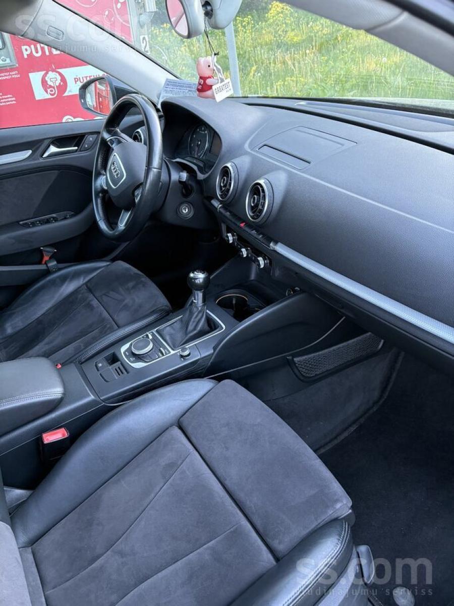 Черный Ауди А3 2015 в Рига, объемом двигателя 1.40 л и пробегом 250 тыс. км за 9200 €, фото 7 на AUTOMOTO.COM.LV