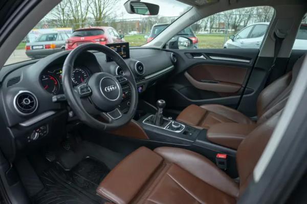 Black Audi A3 2015 in Liepaja, with an engine capacity of 1.60 L and mileage of 268 thousand km for 10950 €, photo 10 on AUTOMOTO.COM.LV