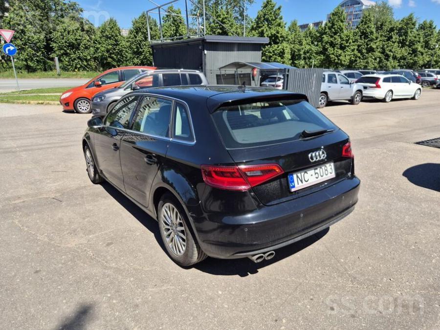 Black Audi A3 2015 in Riga, with an engine capacity of 1.40 L and mileage of 251 thousand km for 9490 €, photo 9 on AUTOMOTO.COM.LV