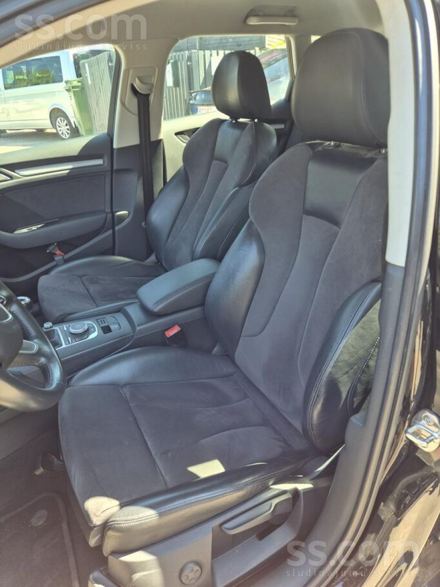 Black Audi A3 2015 in Riga, with an engine capacity of 1.40 L and mileage of 251 thousand km for 9490 €, photo 15 on AUTOMOTO.COM.LV