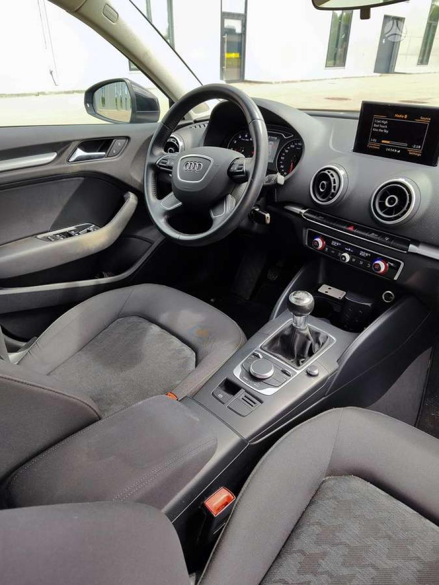 Melns Audi A3 2015 Kauņa, ar dzinēja tilpumu 1.40 L un nobraukumu 241 tūkst. km par 5900 €, foto 12 vietnē AUTOMOTO.COM.LV