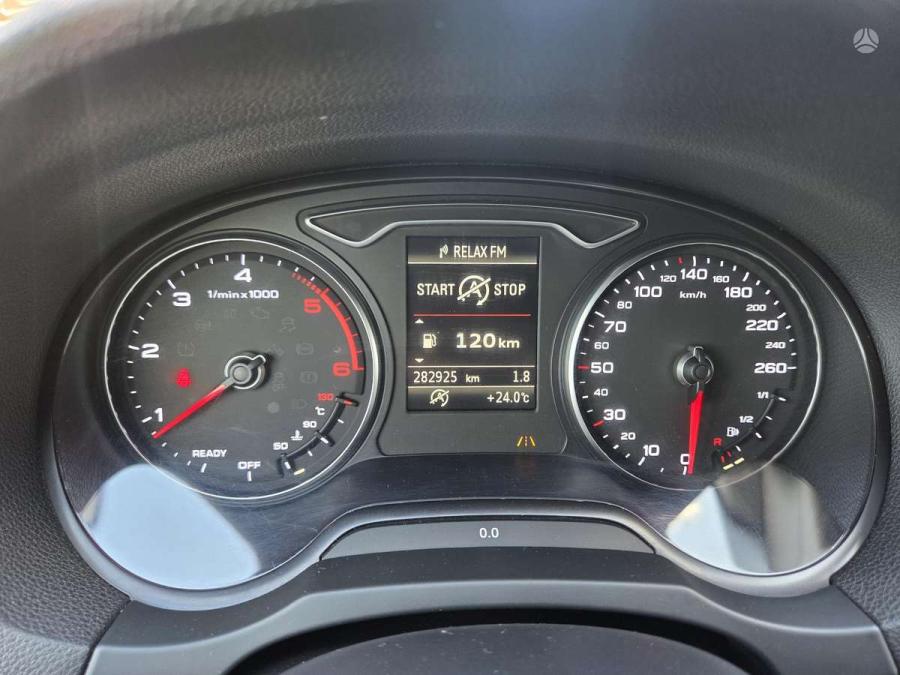 Black Audi A3 2015 in Utena, with an engine capacity of 1.60 L and mileage of 282 thousand km for 7800 €, photo 10 on AUTOMOTO.COM.LV