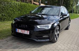Black Audi A3 2015 in Riga, with an engine capacity of 1.60 L and mileage of 215 thousand km for 10350 €, photo  on AUTOMOTO.COM.LV