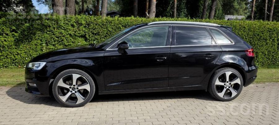 Black Audi A3 2015 in Riga, with an engine capacity of 1.60 L and mileage of 215 thousand km for 10350 €, photo 4 on AUTOMOTO.COM.LV